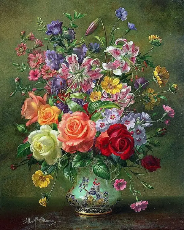 Artistul Albert Williams (1922 - 2010). Florile înfloresc pentru cei care le văd