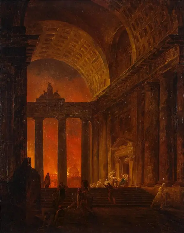 FRENCH LANDSCAPE ARTIST HUBERT ROBERT ..