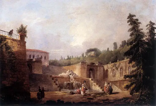 FRENCH LANDSCAPE ARTIST HUBERT ROBERT ..