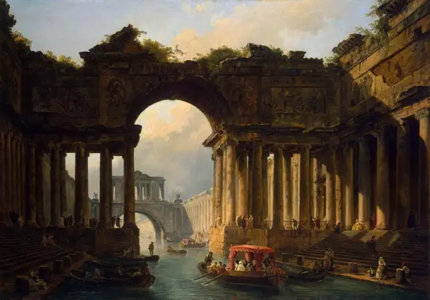 FRENCH LANDSCAPE ARTIST HUBERT ROBERT ..