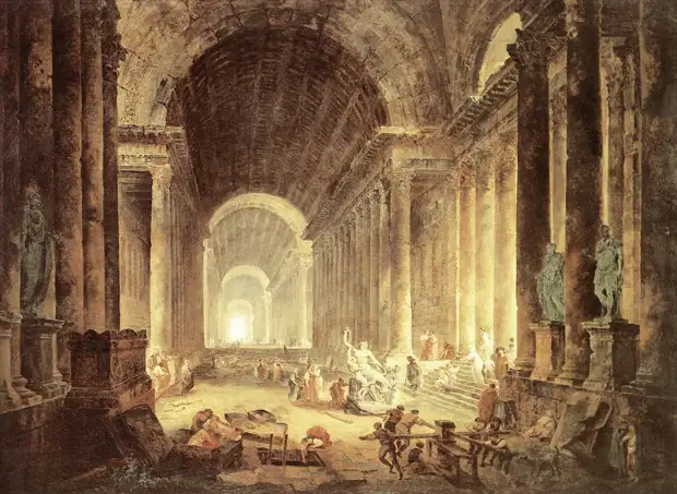 FRENCH LANDSCAPE ARTIST HUBERT ROBERT ..