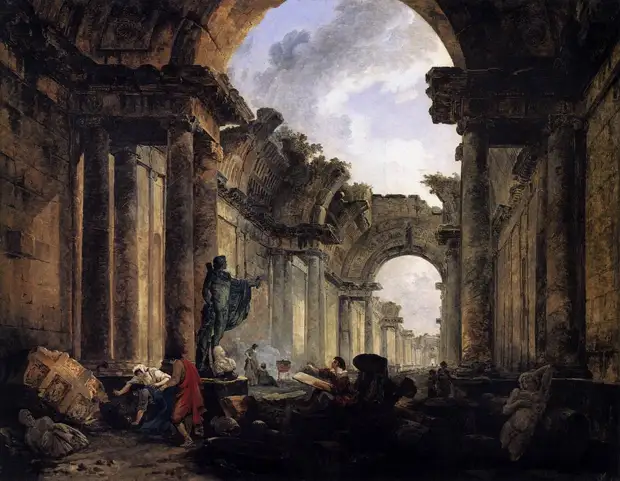 FRENCH LANDSCAPE ARTIST HUBERT ROBERT ..