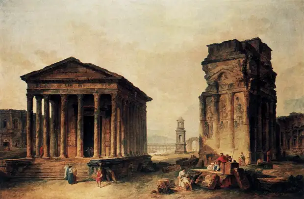 FRENCH LANDSCAPE ARTIST HUBERT ROBERT ..