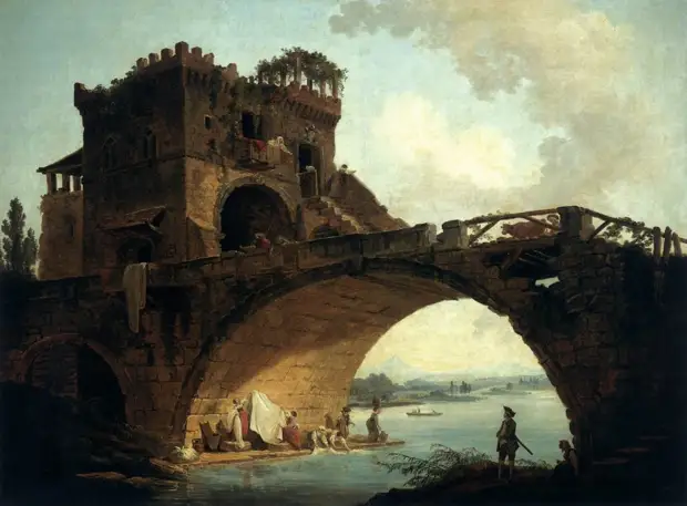 FRENCH LANDSCAPE ARTIST HUBERT ROBERT ..