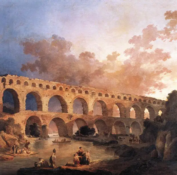 FRENCH LANDSCAPE ARTIST HUBERT ROBERT ..