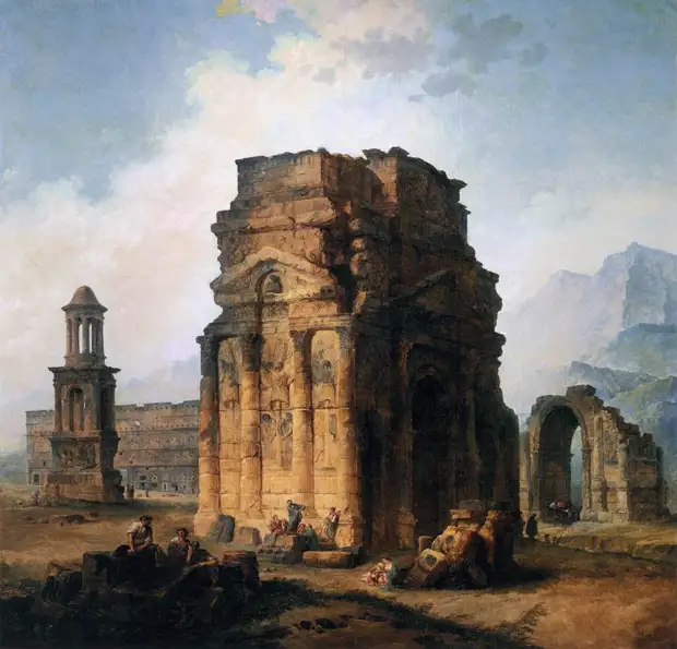 FRENCH LANDSCAPE ARTIST HUBERT ROBERT ..