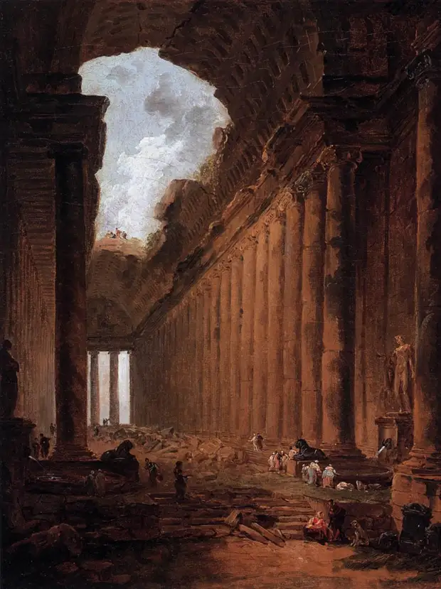 FRENCH LANDSCAPE ARTIST HUBERT ROBERT ..