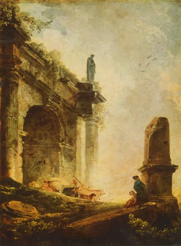 FRENCH LANDSCAPE ARTIST HUBERT ROBERT ..