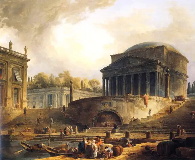 FRENCH LANDSCAPE ARTIST HUBERT ROBERT ..