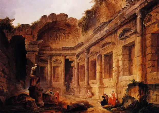 FRENCH LANDSCAPE ARTIST HUBERT ROBERT ..