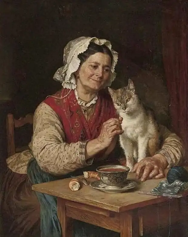 Keunstner Carl Theodor von Blaas (1886 - 1960). Portret fan in prachtige frjemdling