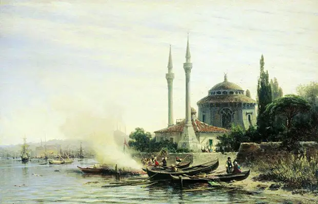 Golden Horn hauv Constantinople. 1864