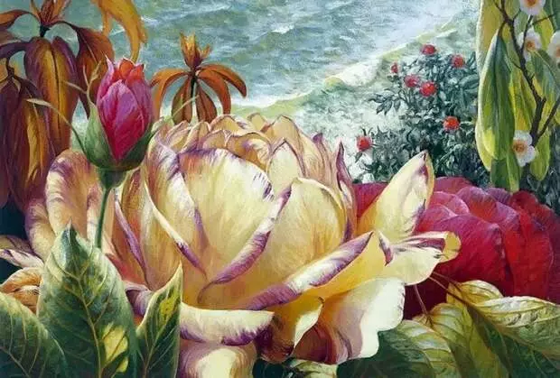 Kunstner Elizabeth Horning. I blomsterverdenen