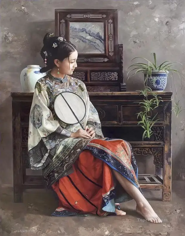 Artista Wang Ming Yue. Casa das Rosas Voadoras