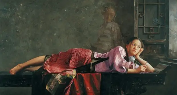 Artista Wang Ming Yue. Casa das Rosas Voadoras