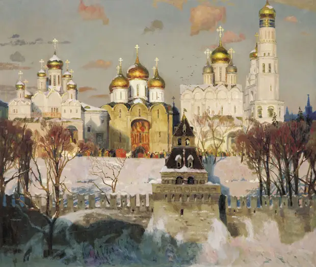 Moscow Kremlin. Rhan 2. Eglwys Gadeiriol Rhagdybiaeth ...