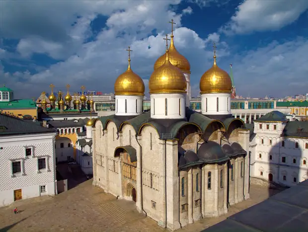 Moscow Kremlin. Rhan 2. Eglwys Gadeiriol Rhagdybiaeth ...