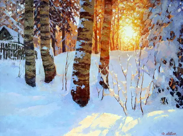 Meravigliosi paesaggi invernali di Dmitry Levin