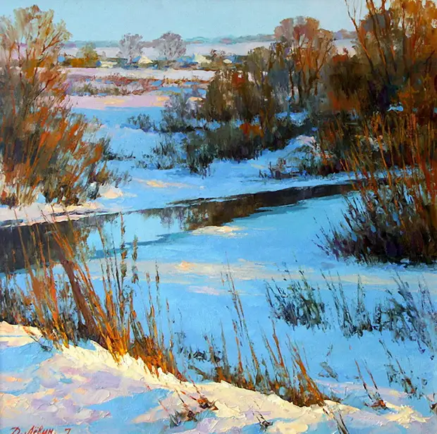 Meravigliosi paesaggi invernali di Dmitry Levin