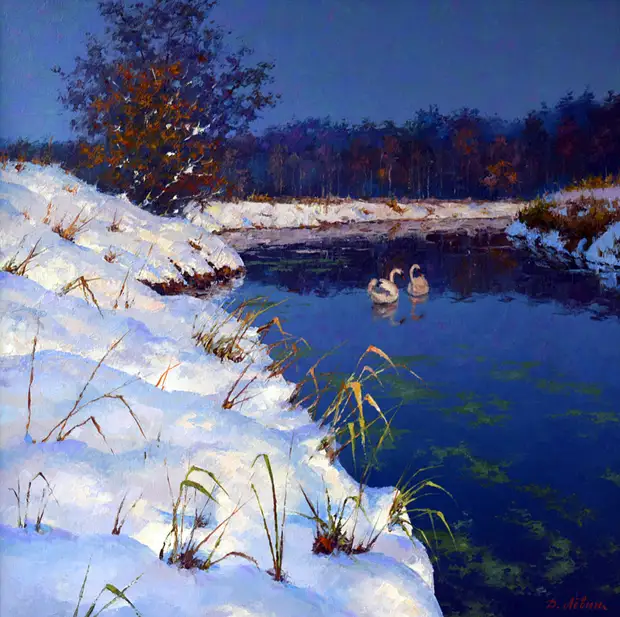 Meravigliosi paesaggi invernali di Dmitry Levin