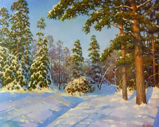 Meravigliosi paesaggi invernali di Dmitry Levin