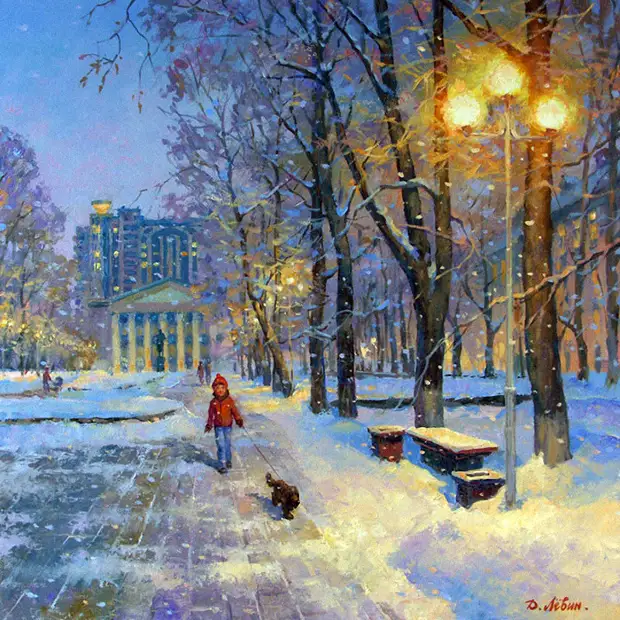 Meravigliosi paesaggi invernali di Dmitry Levin