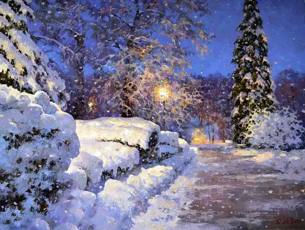 Meravigliosi paesaggi invernali di Dmitry Levin