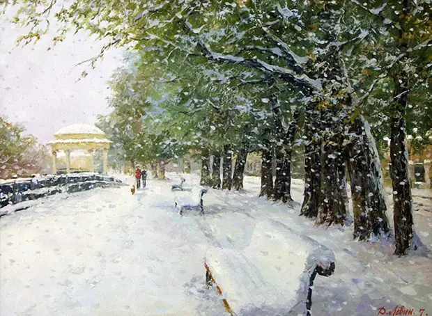 Meravigliosi paesaggi invernali di Dmitry Levin