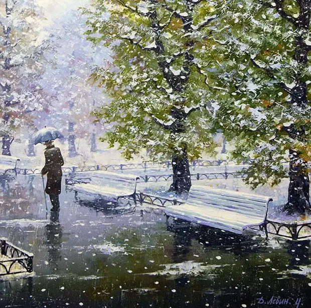 Meravigliosi paesaggi invernali di Dmitry Levin