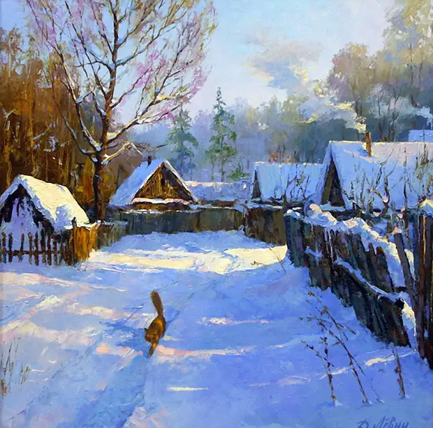 Meravigliosi paesaggi invernali di Dmitry Levin