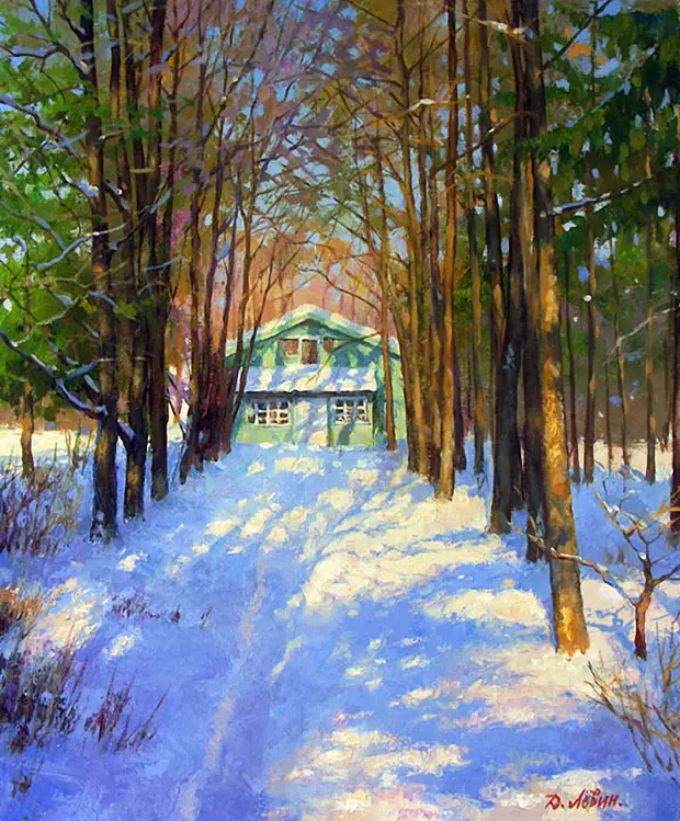 Fantastiske vinterlandskap i Dmitry Levin