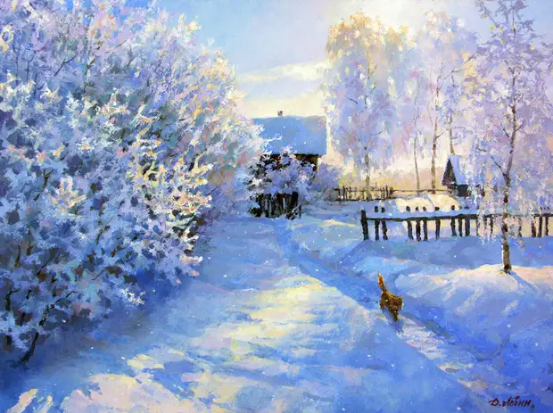 Meravigliosi paesaggi invernali di Dmitry Levin