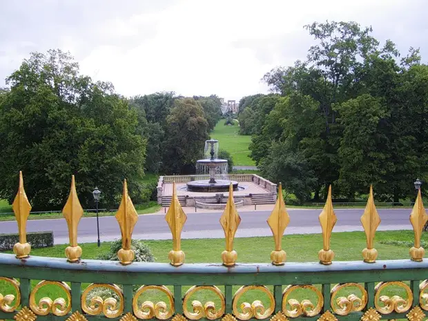 Sanssouci -paladset. Potsdam. Tyskland ...