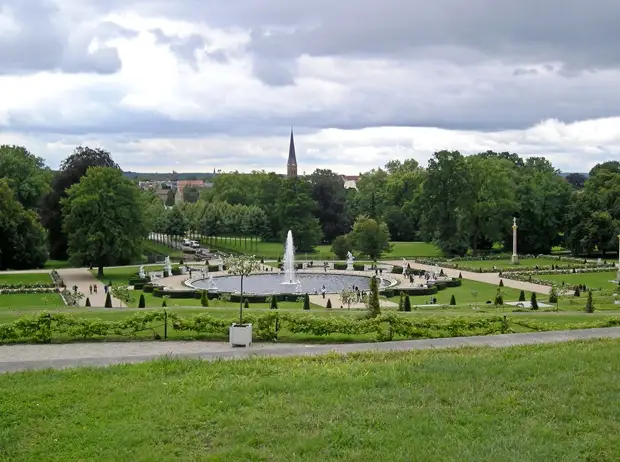 Sanssouci -paladset. Potsdam. Tyskland ...