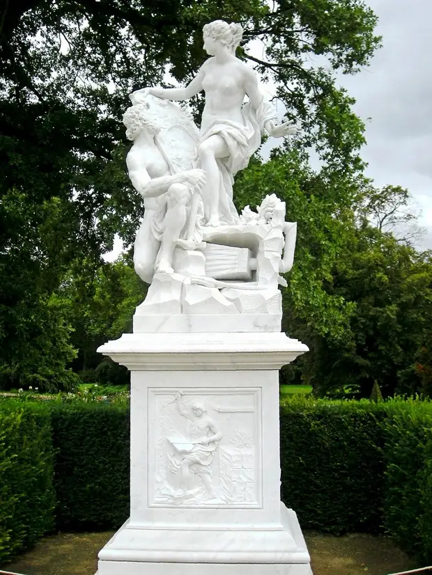 Sanssouci -paladset. Potsdam. Tyskland ...