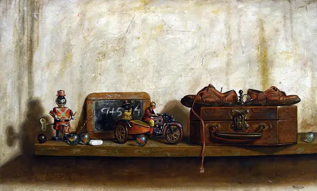 A tale of old things. Artist Ricardo Renedo.