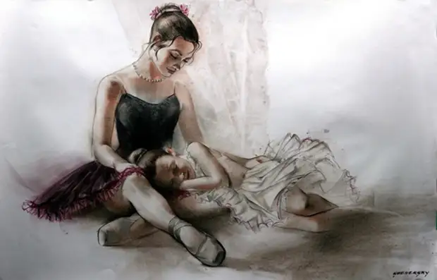 Ballerinas ngu-Alexander Sheversky.