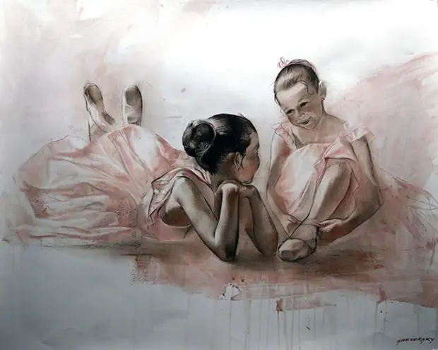 Ballerinas pa Alexander Sheversky.