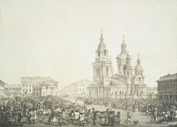 טעקע: Bryullov A Sennaya Square 1822 cropped.jpg