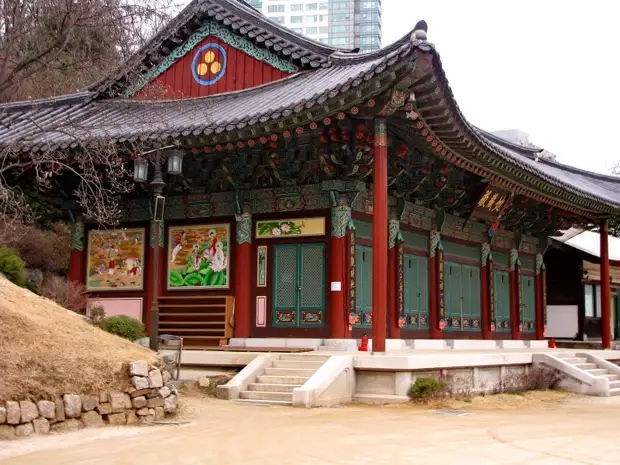 Khrma Bonynsa. Seoul. Koréa Kidul.