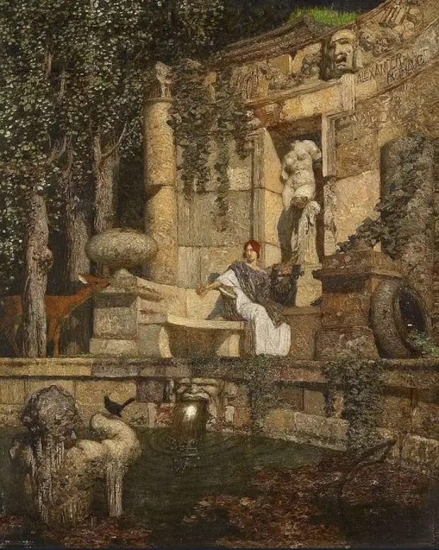 Artiste Alexander Rothaug (1870 - 1946). Le monde des héros et des titans