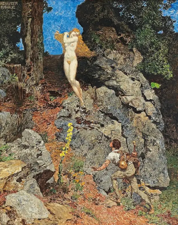 Artiste Alexander Rothaug (1870 - 1946). Le monde des héros et des titans