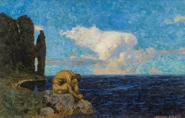 Artiste Alexander Rothaug (1870 - 1946). Le monde des héros et des titans