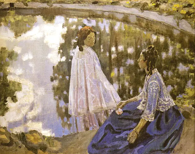 Victor Borisov-Musatov. „Við lónið“. 1902. Ljósmynd: Russian Russian Museum