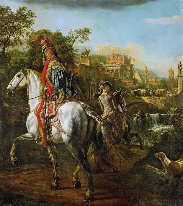 Museum Sejarah Seni - Bernardo Bellotto - Potret Berkuda Seorang Hussar