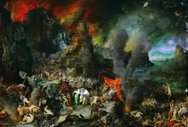 Μουσείο Kunsthistorisches - Bruegel, Jan the Elder (1568-1625) - Aeneas and Sibyl in Hell. 160-05. 36x52.