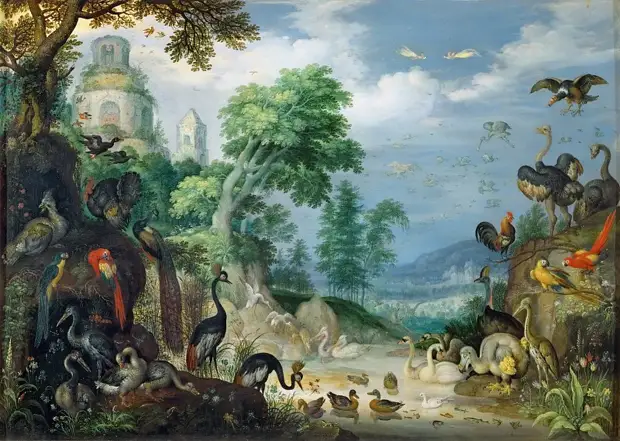 Museum für Kunstgeschichte - Ruland Savery - Landschaft mit Vögeln