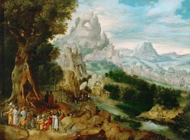 Kunsthistorisches Museum - Herri meth de Bles - Landscape kauban ang Wali ni John the Baptist