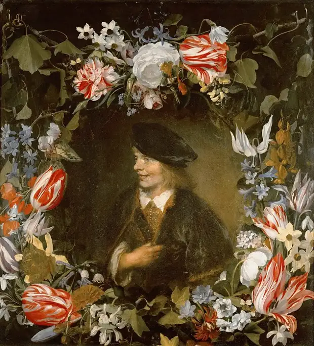 藝術史博物館 - Jan Lievens - Portrait of a Man with Flowers