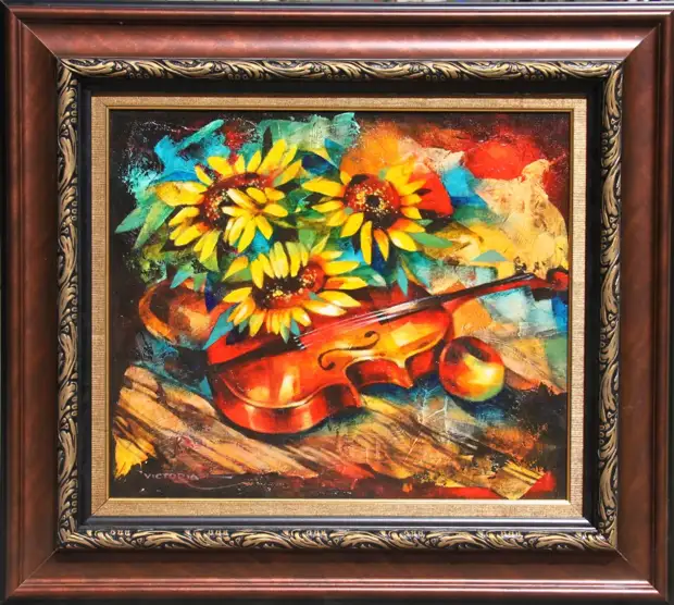 Sonate de tournesol - peinture originale